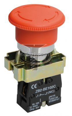 кнопка управления IEK LAY5-BS542 аварийная Кнопка управления LAY5-BS542 ...