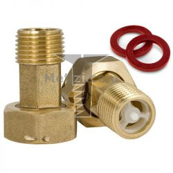 Сгон для водосчетчиков 3/4"х 1/2" с обратным клапаном комплект 2 штуки ...